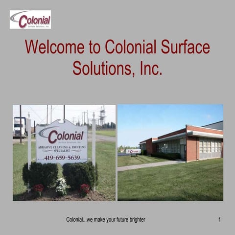 Colonial Surface Solutions, Inc. | PPT