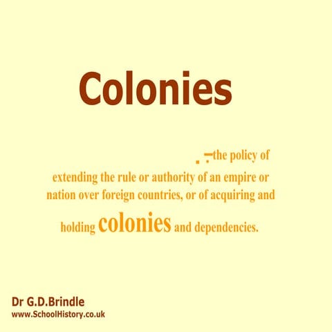 Colonies | PPT