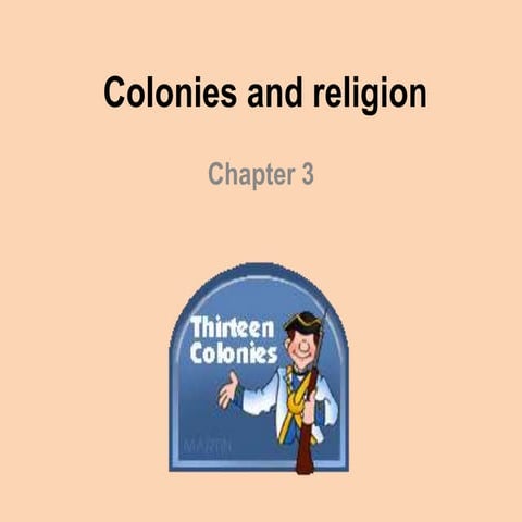 Colonies and religion | PPT