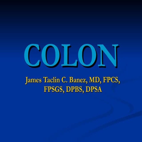 Colon Ii | PPT
