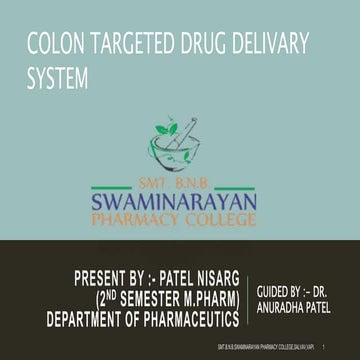Colon targeted nisarg | PPT