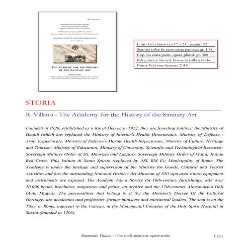 Colophon libro Academy for the History of the Sanitary Art | PDF