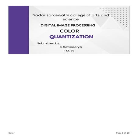 Color Quantization Pdf