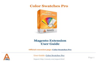 Color Swatches Pro: Magento extension by Amasty. User Guide | PPT