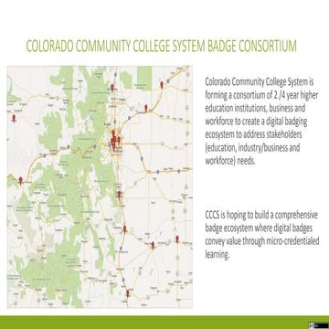Colorado community college system badge consortium final | PPTX | Web ...