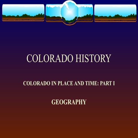 Colorado Geography Powerpoint | PPT