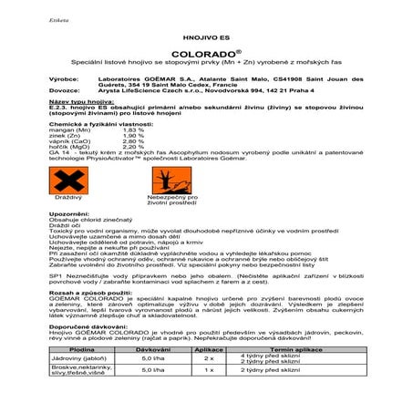 Colorado label | PDF