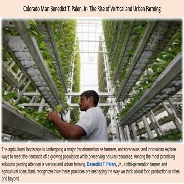 Colorado Man Benedict T. Palen, Jr - The Rise of Vertical and Urban ...