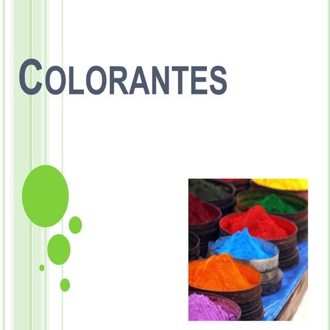 Colorantes | PPTX