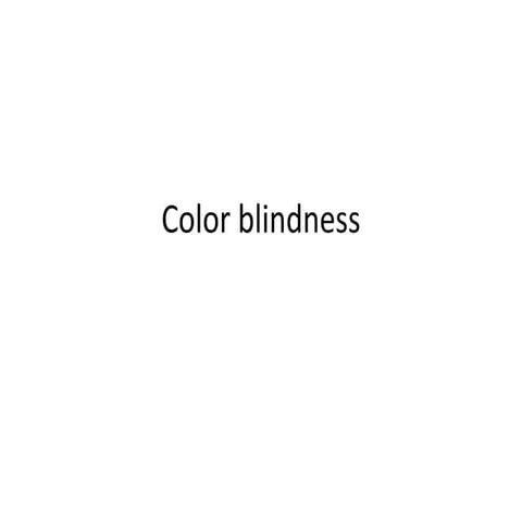 Colorblind | PPTX