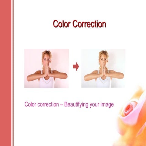 color correction | PPT | Photo Editing Software | Computer Software and Applications