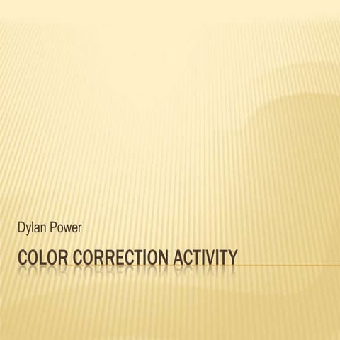 Color correction activity | PPTX