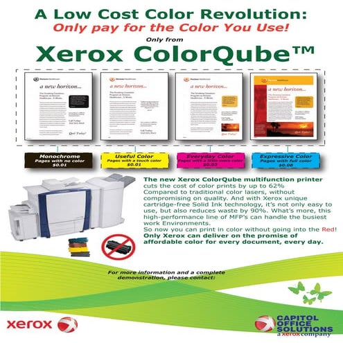 Color Qube 9200 Customer Presentation Vpdf | PDF