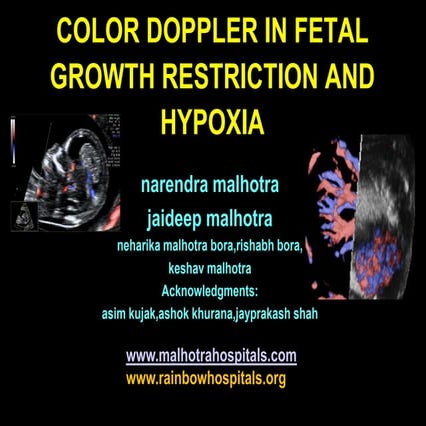 Color doppler in fetal hypoxia | PPTX