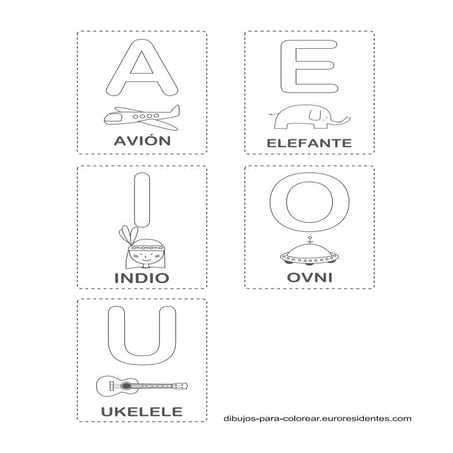 Colorear vocales | PDF