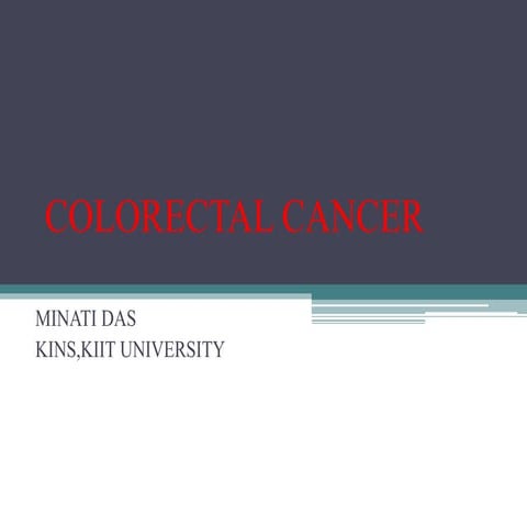 Colorectal cancer | PPT