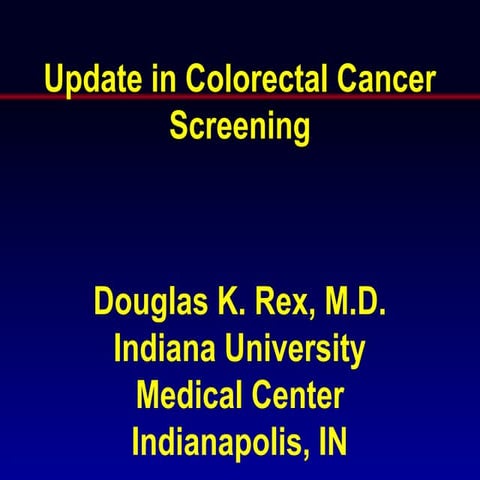 Colorectal cancer screening | PDF
