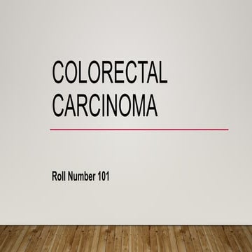 Colorectal Carcinoma presentation 1.pptx