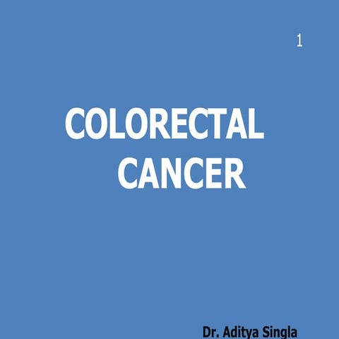 Colorectal cancer presentation | PPT