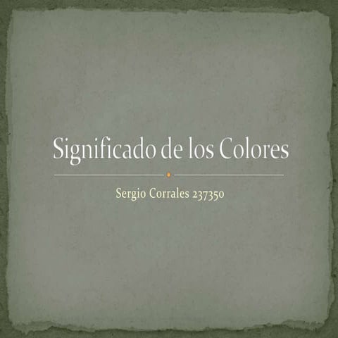 Colores | PPTX