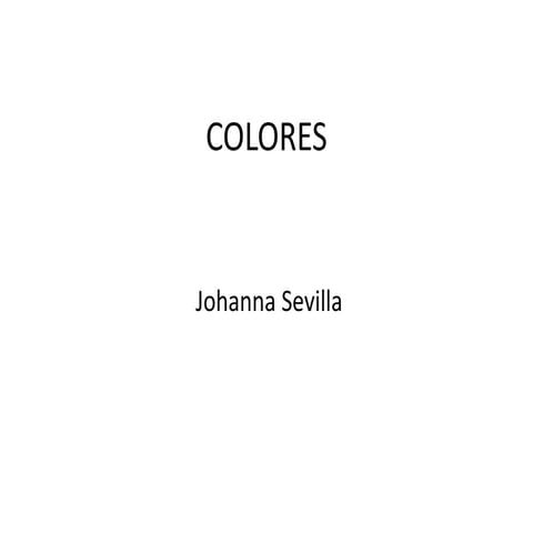 Ejercicio de los colores | PPT