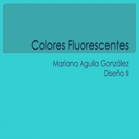 Colores Fluorescentes | PDF