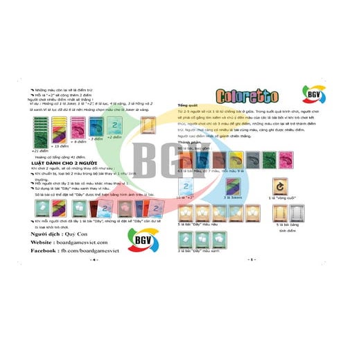 Coloretto boardgames viet | PDF