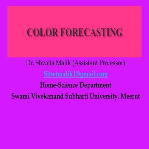Color forecasting | PPT