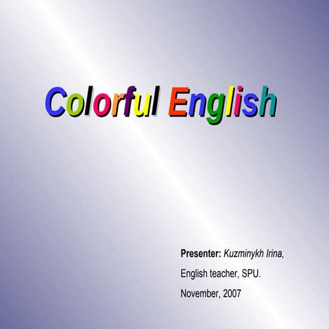 Colorful English | PPT