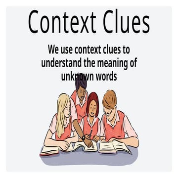 Colorful Illustrated Context Clues Presentation for Speech Therapy ...