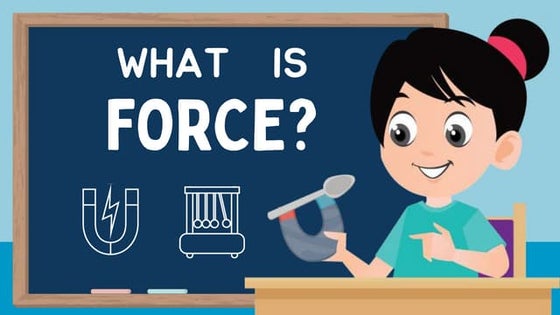 Forces and Motion Science Educational Presentation in Yellow, Blue and ...