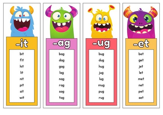 CVC e Flashcards for struggling readers. | PDF