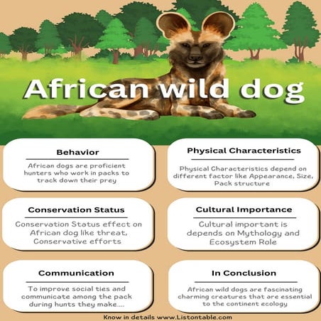 African Wild Dog - All characteristics and information about African ...