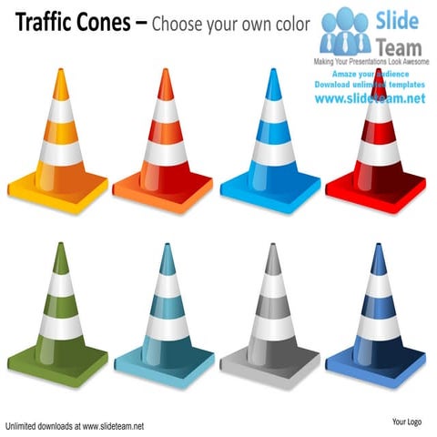 Colorful traffic cones power point images | PDF | Technology & Computing
