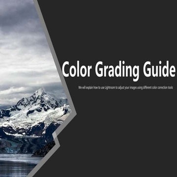 Step by Step Guide of Color Correction in Lightroom | PPTX