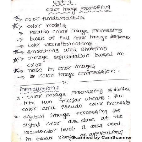 Color image processing | PDF