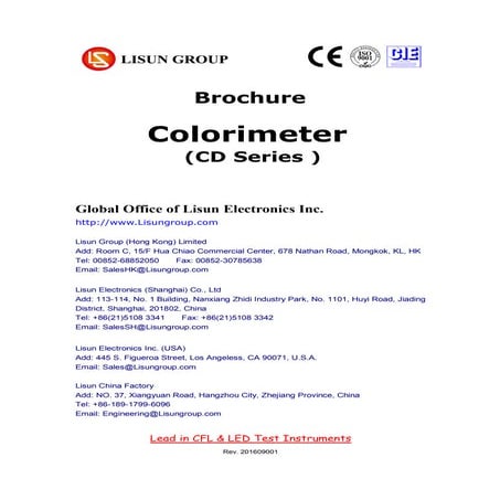 Colorimeter | PDF