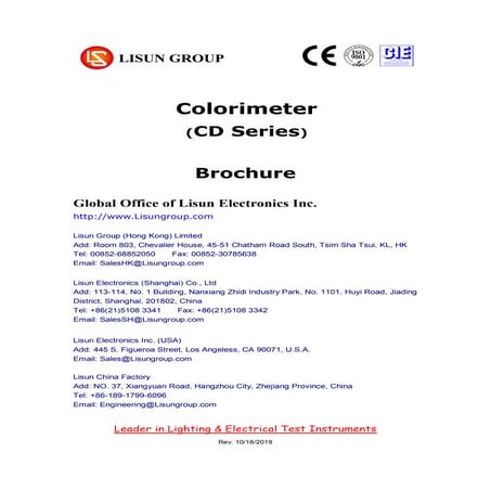 Colorimeter | PDF