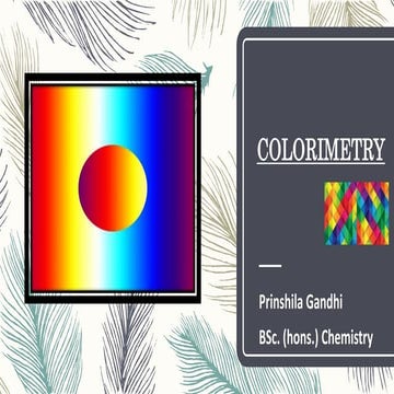 Colorimetry (Physical Chemistry Concept) | PPT