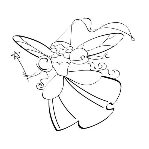 Coloring Page For Kids (Fairy Design) | PDF