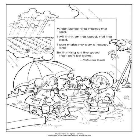 Coloring Page: Think on the Good | PDF