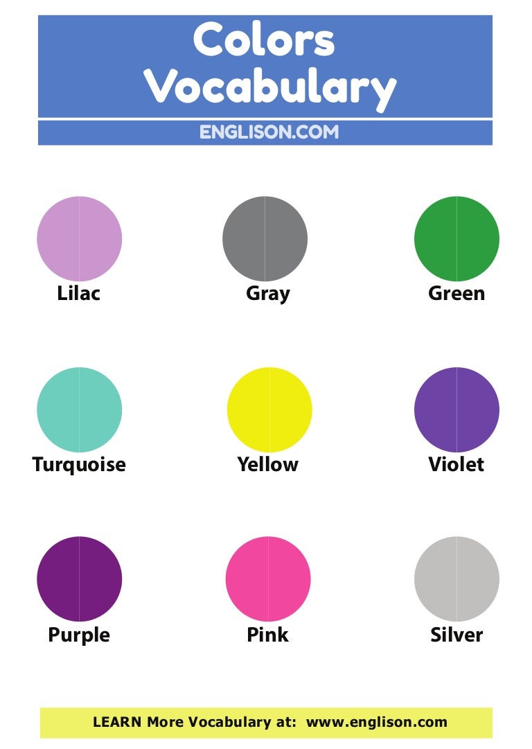 Color Names In English color-names-in-english