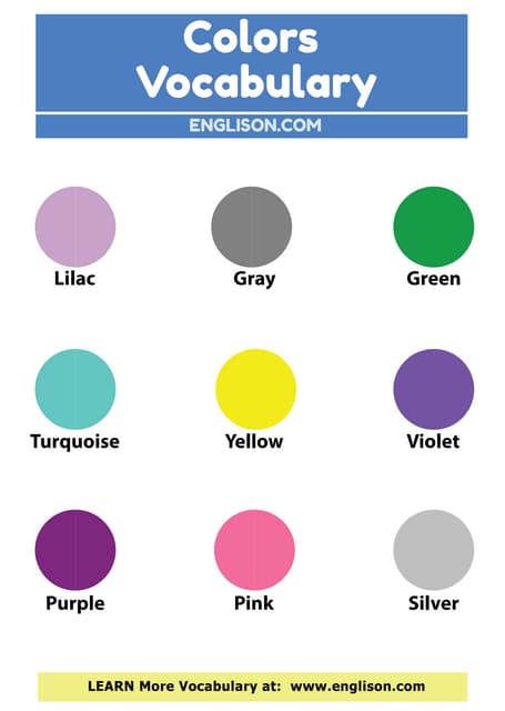 Color names worksheet | PDF