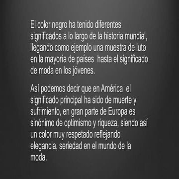 Teoria del color negro | PPTX