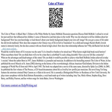 Color Of Water | PPT