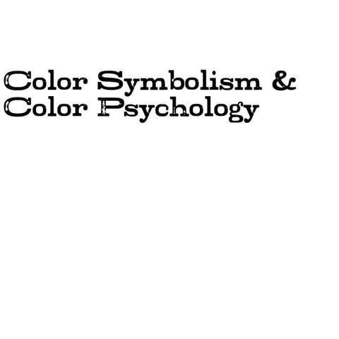 Color Psychology & City Flag | PPT