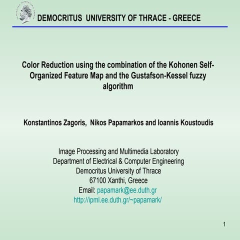 Color Reduction Using The Combination Of The Kohonen Self Organized Feature Map And The 9020