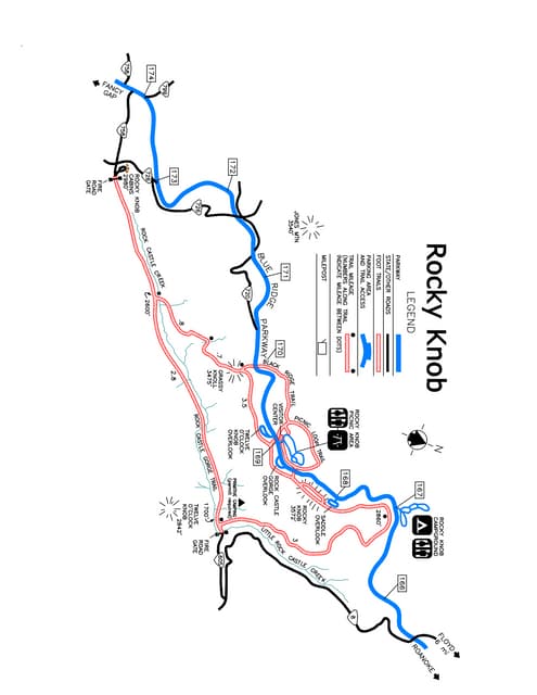 Great Smoky Mountains National Park- Elkmont Campground Map