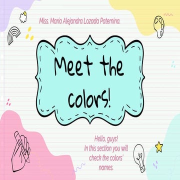 Meet the colors! | PDF