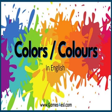 Colors in-english | PPTX